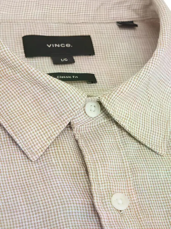 Vince Teak Plaid Shirt