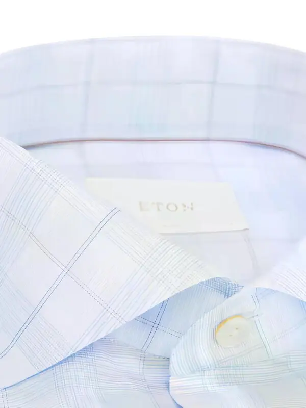 Eton Plaid Shirt - Blue