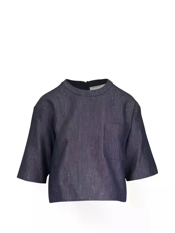 TWP Zip-up Blouse