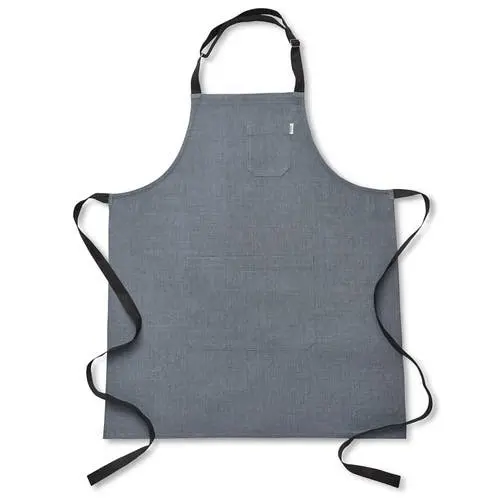 Solino Home Linen Apron 32 X 27 In For Dining Table - Grey/black