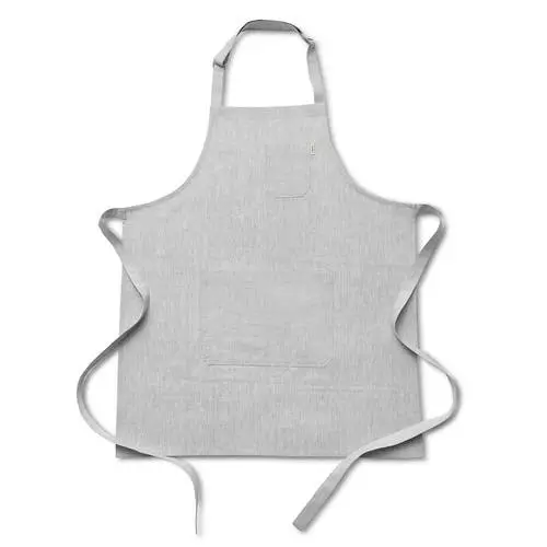 Solino Home Linen Apron 32 X 27 In For Dining Table - Light Grey
