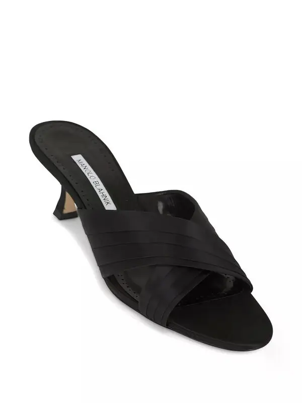 Manolo Blahnik Crossover Strap Sandals