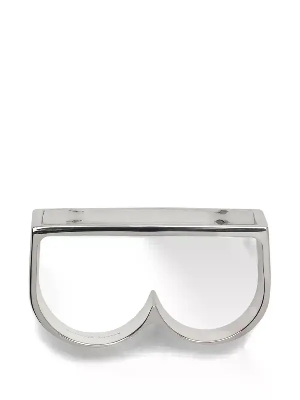 MAISON MARGIELA Four Stitches Double-signet Ring