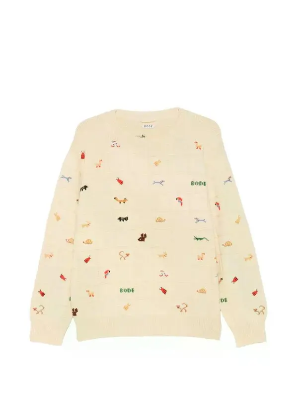 BODE Embroidered Sweater