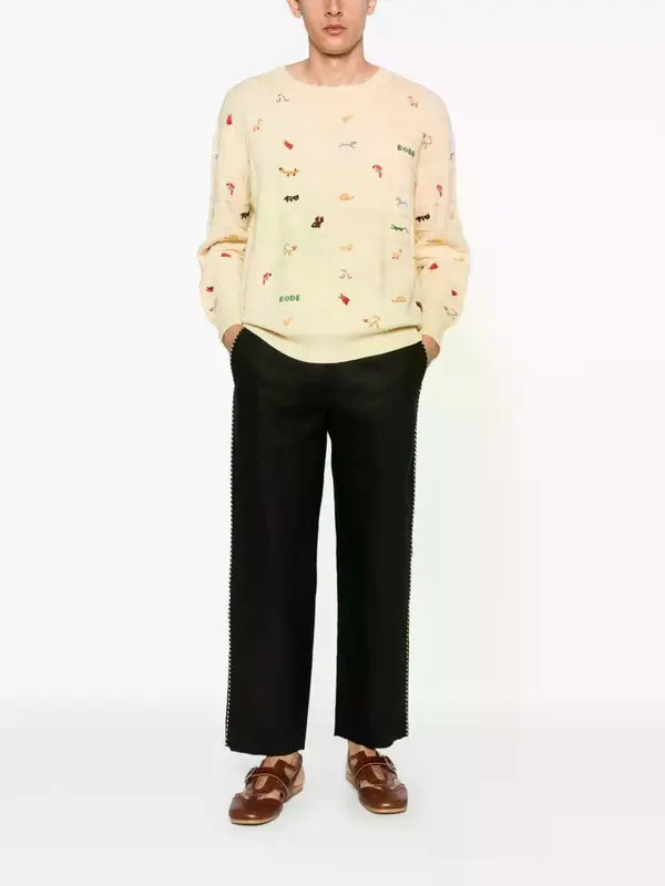 BODE Embroidered Sweater