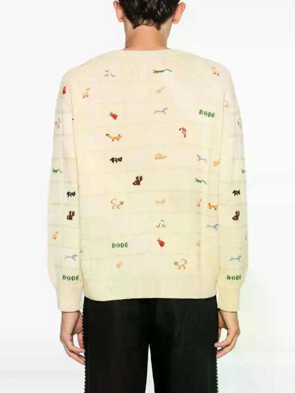 BODE Embroidered Sweater