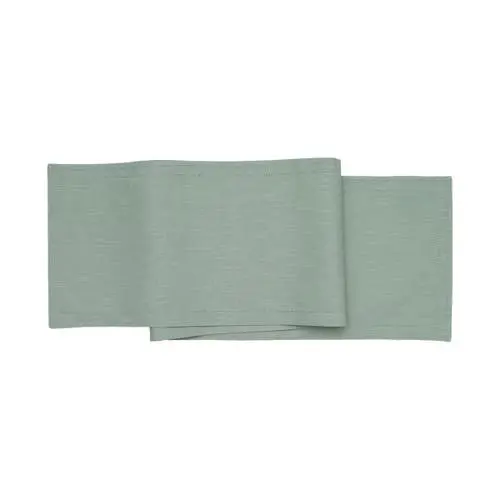C&F HOME Hemstitch Solid Sea Glass Everyday Runner 72" X 14 - Green