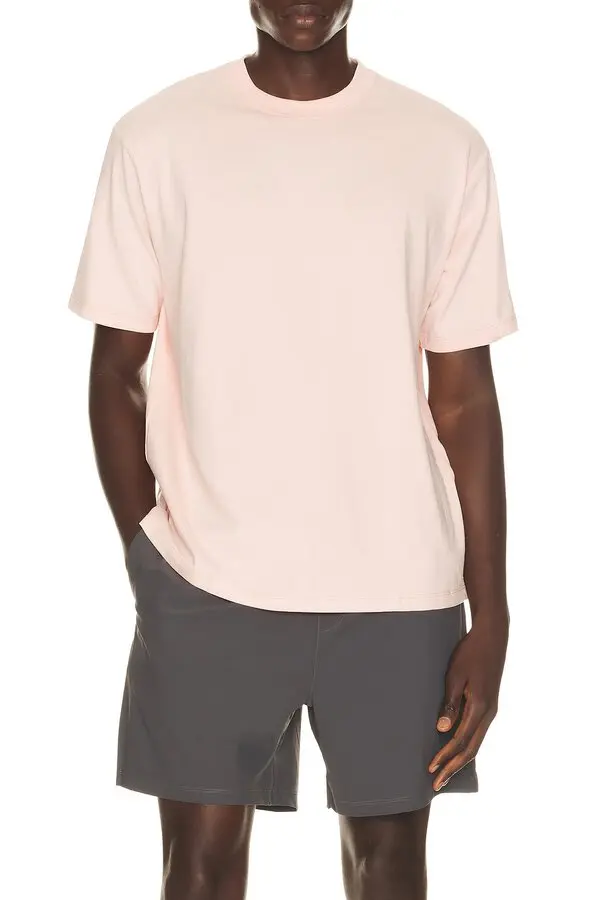 Beyond Yoga Softknit Cotton Tee In Pink - Umber Pink