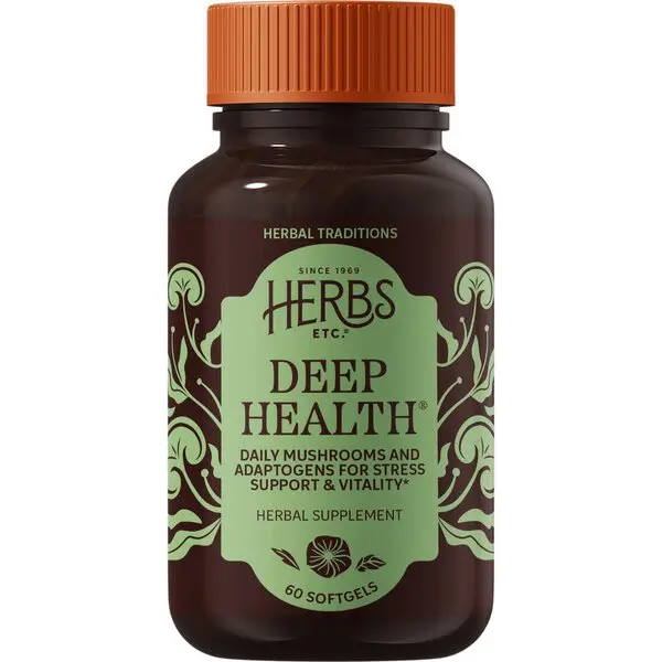 TRACE MINERALS Deep Healthdaily Use Adaptogen Supplementaids Immune Health & Energywith Reishi Mushroom60 Softgels - No Color