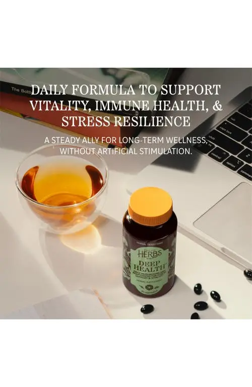 HERBS ETC. Deep Healthdaily Use Adaptogen Supplementaids Immune Health & Energywith Reishi Mushroom60 Softgels