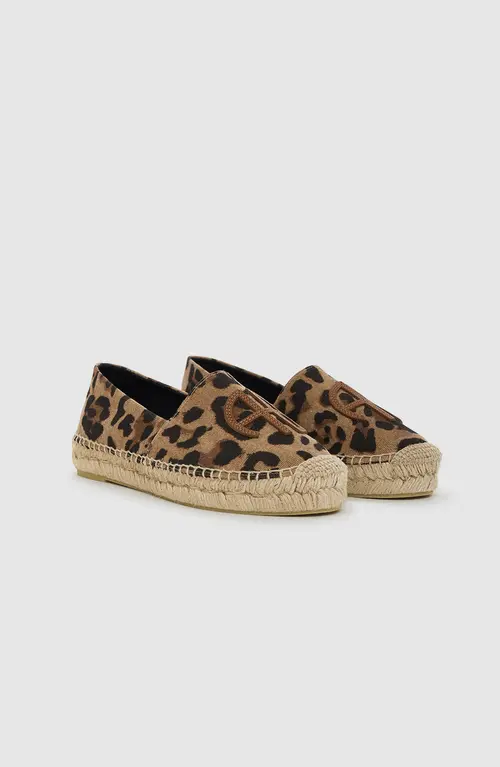 ANINE BING Paloma Espadrilles - Leopard Print