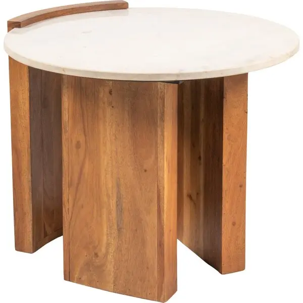 OLIVE GROVE Semi-enclosed Side Table - Natural