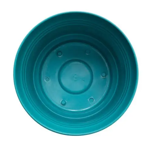 BLOEM 10 Inch Saturn Round Planter With Saucer Tray