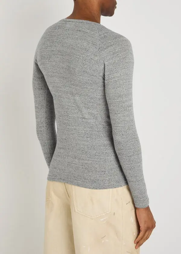 STRETCH FRAISE Ribbed Stretch-cotton T-shirt