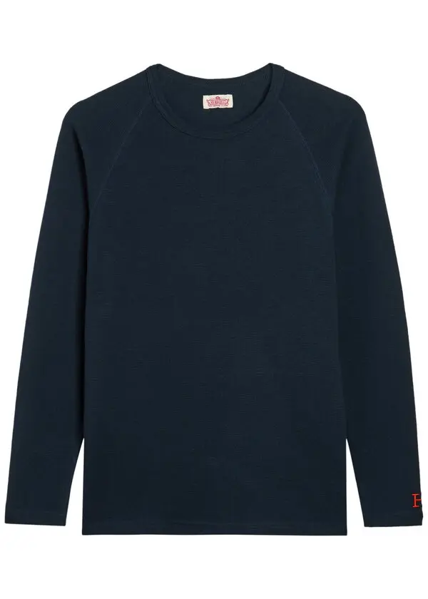 STRETCH FRAISE Ribbed Stretch-cotton T-shirt