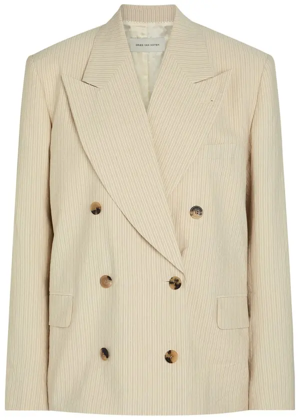 Dries Van Noten Bosea Pinstriped Blazer