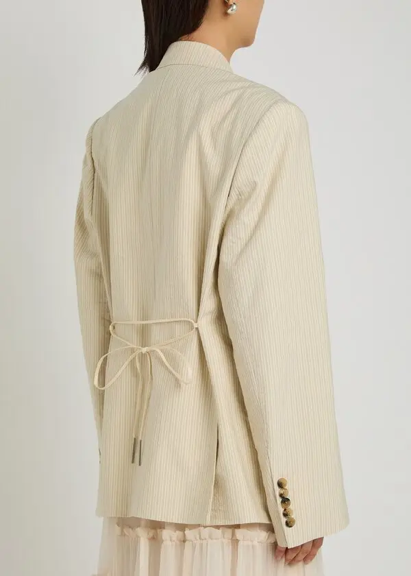 Dries Van Noten Bosea Pinstriped Blazer