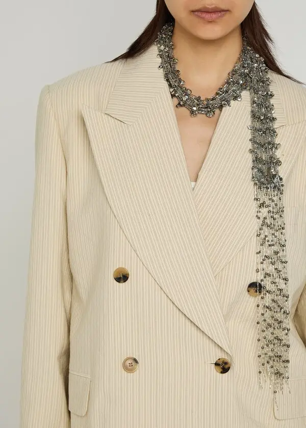 Dries Van Noten Bosea Pinstriped Blazer