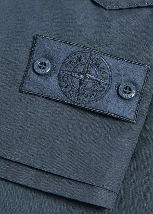 Stone Island Logo Cotton Cargo Shorts