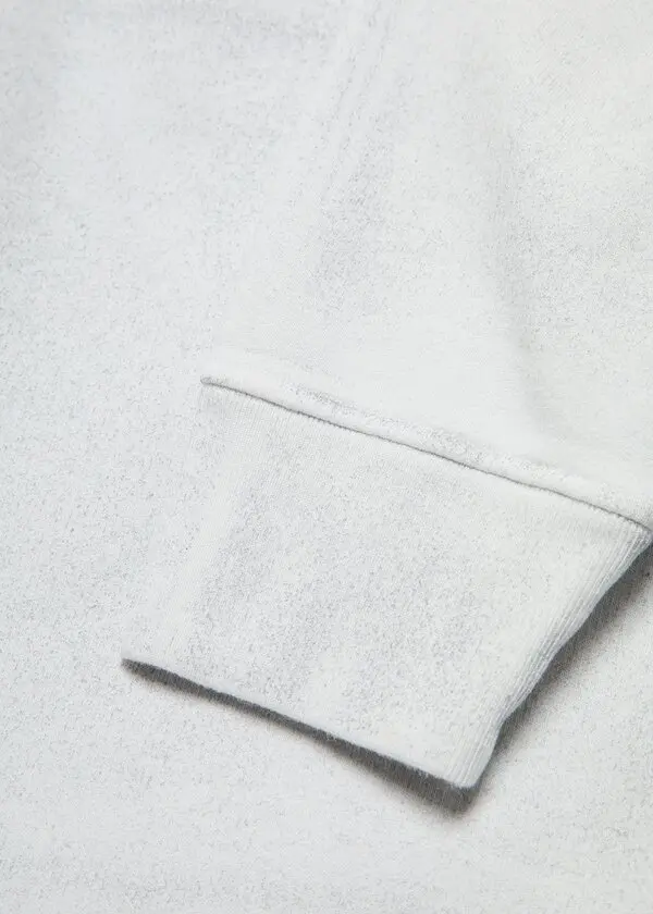 Stone Island Logo Hooded Cotton Sweatshirt