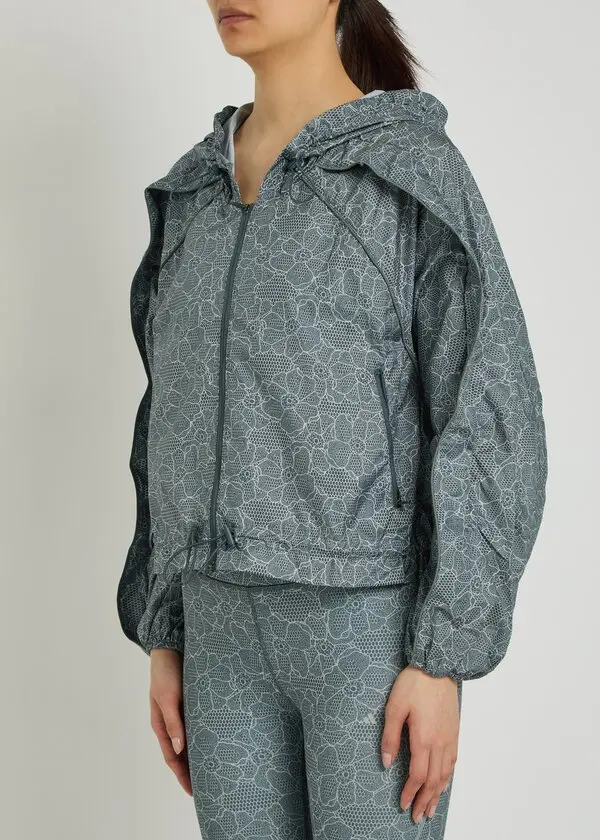 Stella McCartney Adidas X Printed Hooded Shell Jacket