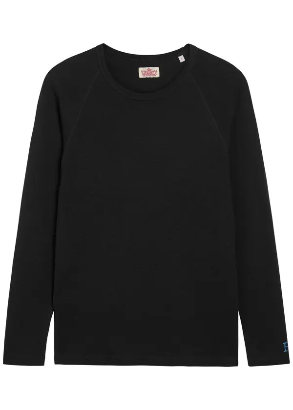 STRETCH FRAISE Ribbed Stretch-cotton T-shirt