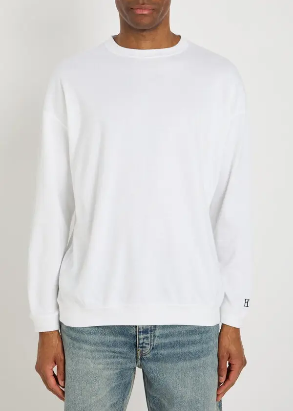 STRETCH FRAISE Ribbed Stretch-cotton T-shirt