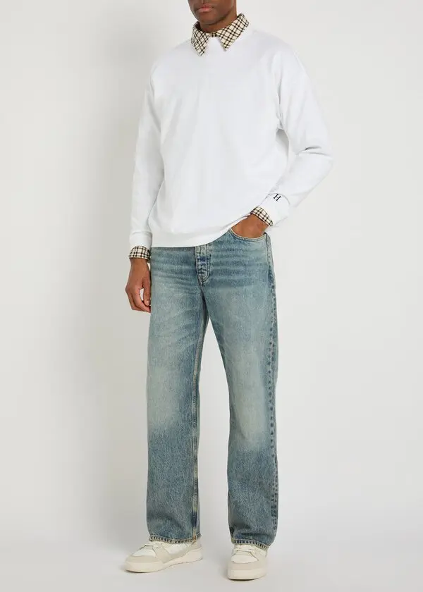 STRETCH FRAISE Ribbed Stretch-cotton T-shirt