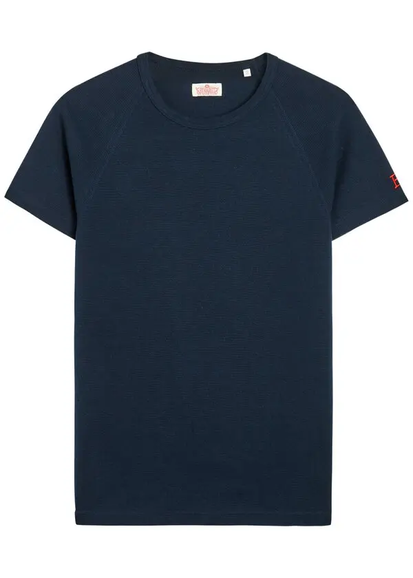 STRETCH FRAISE Ribbed Stretch-cotton T-shirt