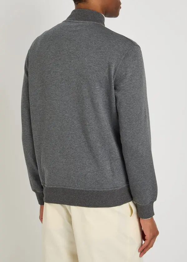 Brunello Cucinelli Cotton-blend Zip-through Sweatshirt