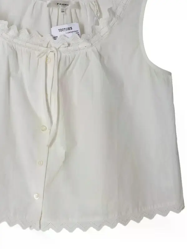 FRAME Lace Trim Tank Top