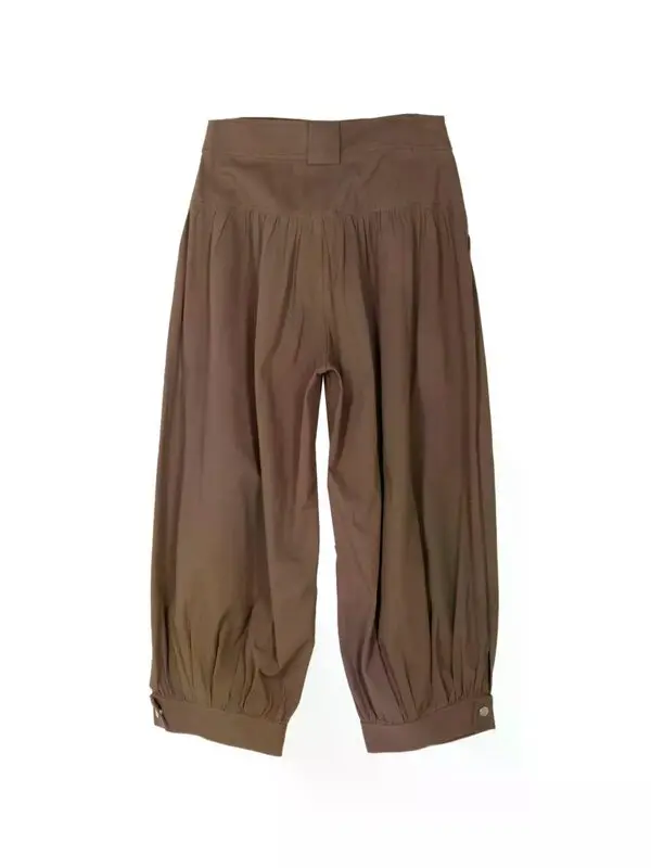 Sea Lois Pleated Twill Trousers - Brown