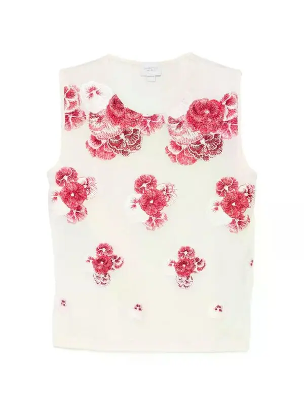Giambattista Valli Floral Tank Top - Neutrals
