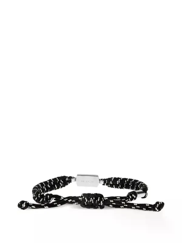 Balenciaga Saint-germain Logo-plaque Bracelet - Silver