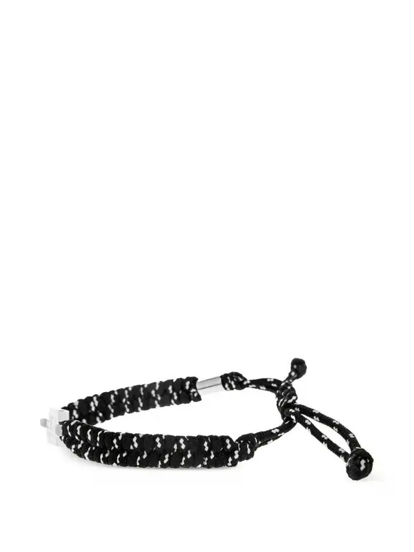 Balenciaga Saint-germain Logo-plaque Bracelet - Silver