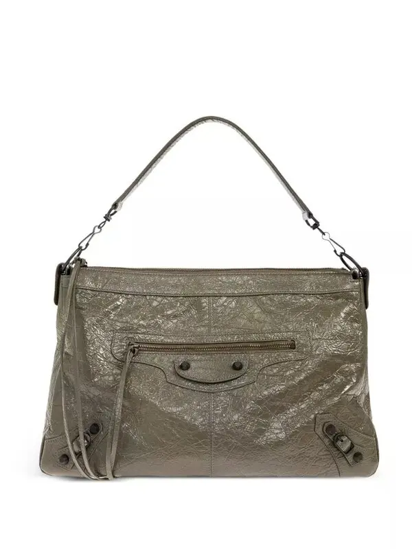 Balenciaga Medium Le City Zip-up Shoulder Bag - Green