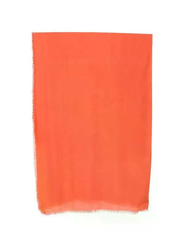 Max Mara Fringed Scarf - Orange