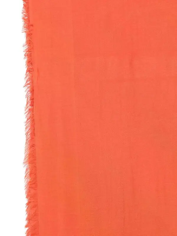 Max Mara Fringed Scarf - Orange