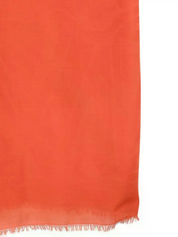 Max Mara Fringed Scarf - Orange