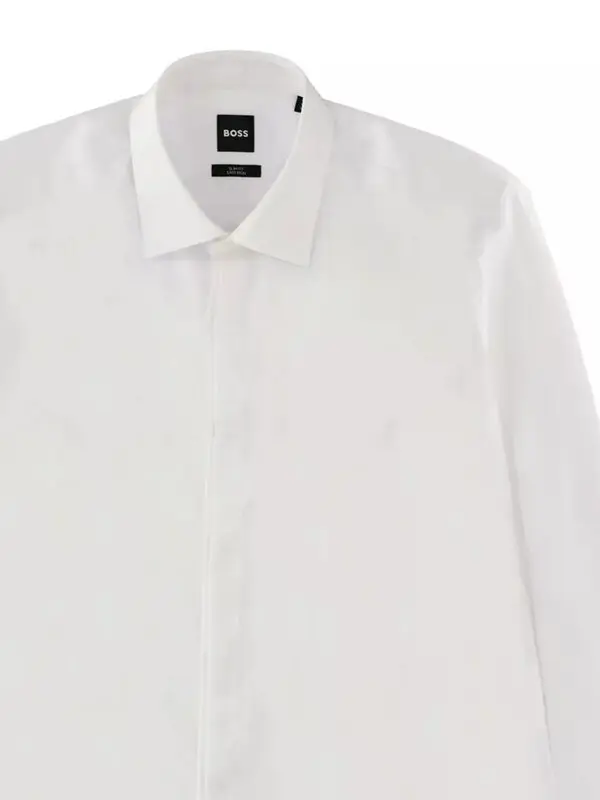 BOSS Long Sleeve Shirt - White