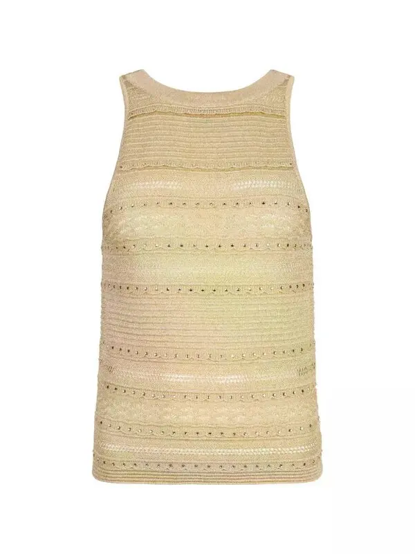 Liu Jo Openwork Knit Top - Yellow
