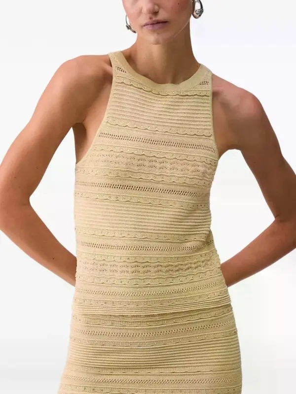 Liu Jo Openwork Knit Top - Yellow