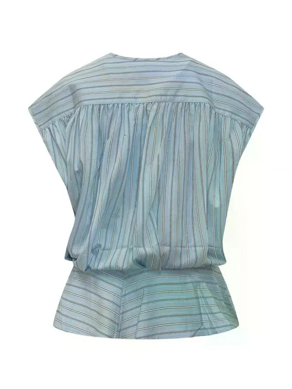IRO PARIS Striped Button Top