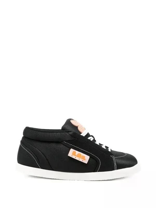 PDF Sk8 Topstitched Lace-up Sneakers - Black
