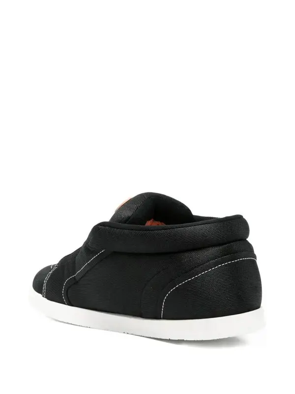 PDF Sk8 Topstitched Lace-up Sneakers - Black