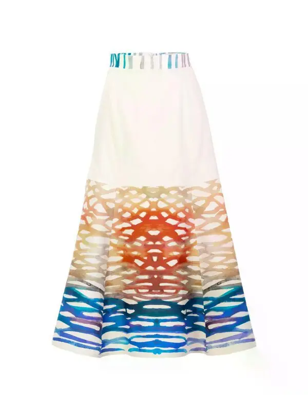 Silvia Tcherassi Erin Printed Midi Skirt