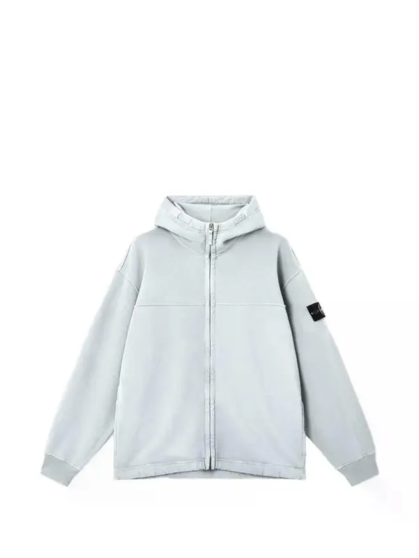 Stone Island Zip-up Cotton Hoodie
