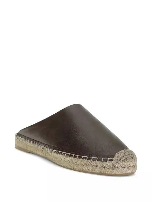 Brunello Cucinelli Leather Jute Espadrilles - Brown