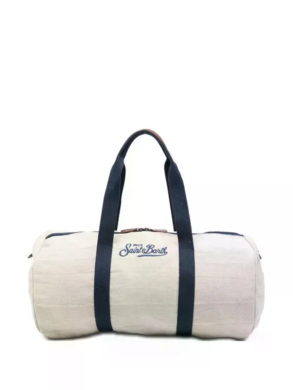 MC2 SAINT BARTH Logo-embroidered Holdall - Neutrals