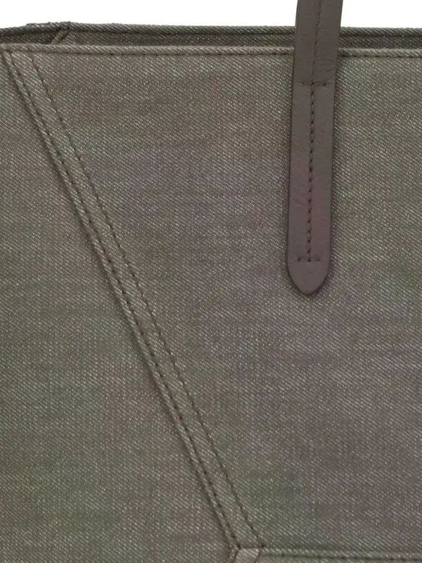 Brunello Cucinelli Panelled Open-top Tote Bag - Grey
